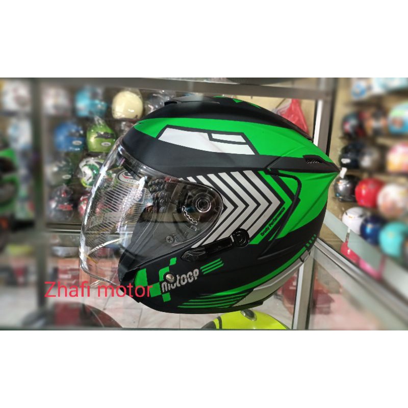 Helm Half Face G2 Optimax Motif Doble Visor Original | Helm Pria | Helm ...