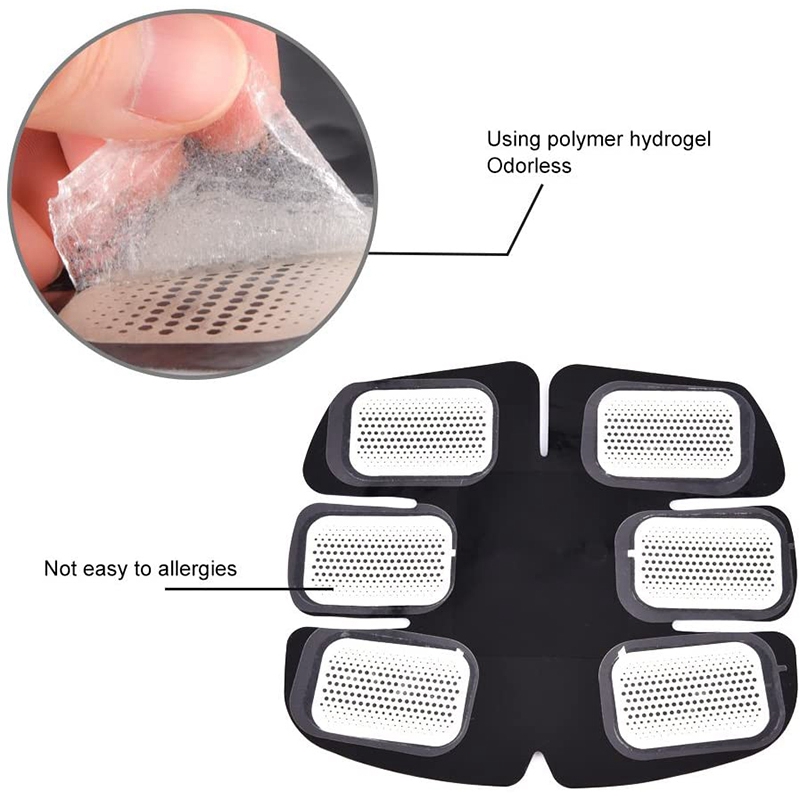 30pcs Abs Trainer Replacement Gel Sheet Abdominal Toning Belt Muscle ...