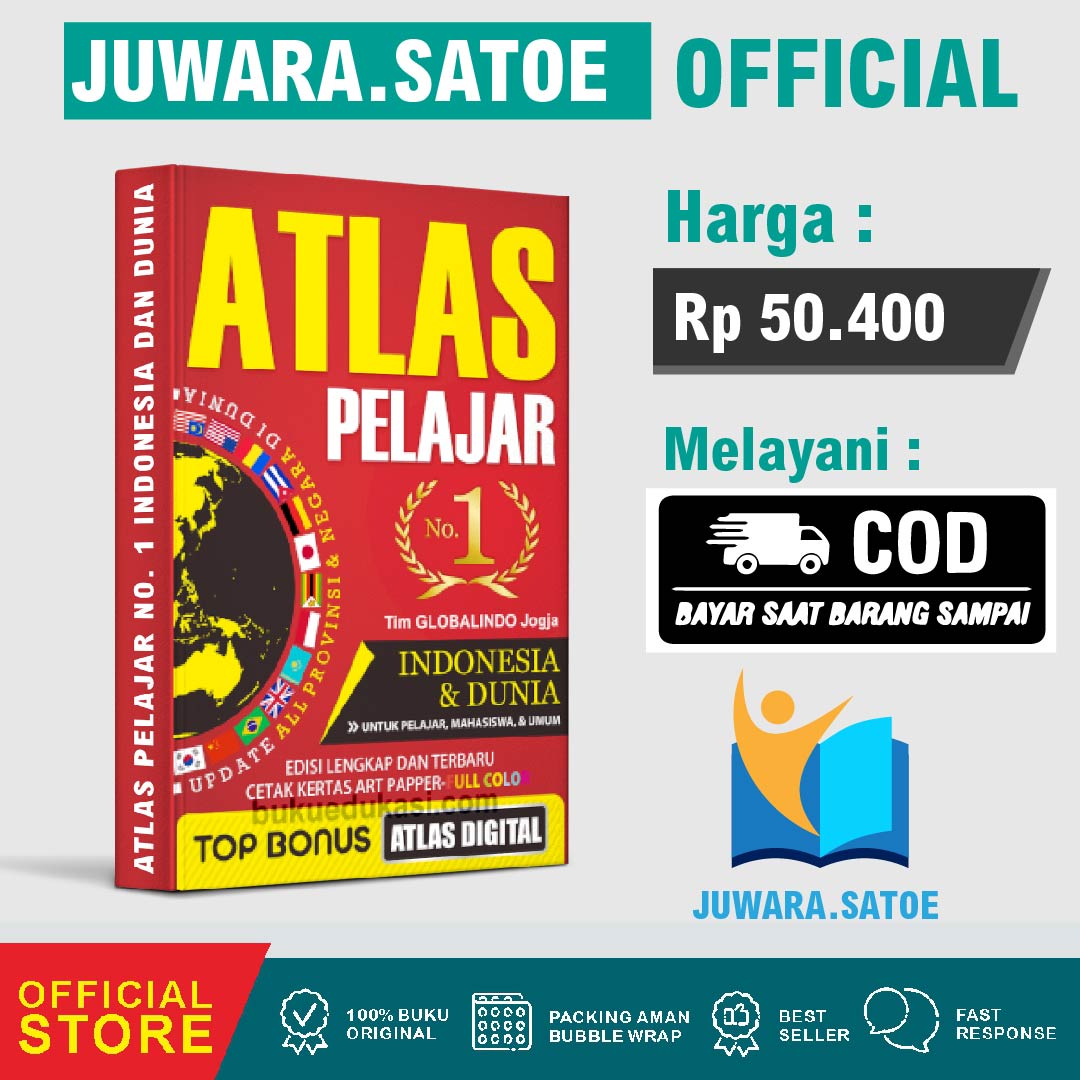 BUKU ATLAS TERBARU ATLAS PELAJAR NO. 1 TERBARU | Lazada Indonesia