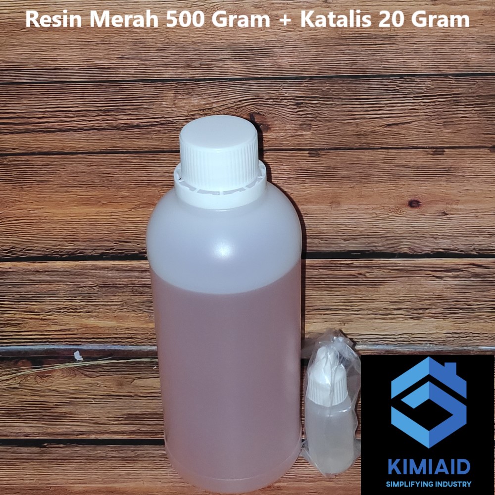 Resin Merah 500 Gram + Katalis - Kerajinan Tangan - Resin Polyester ...