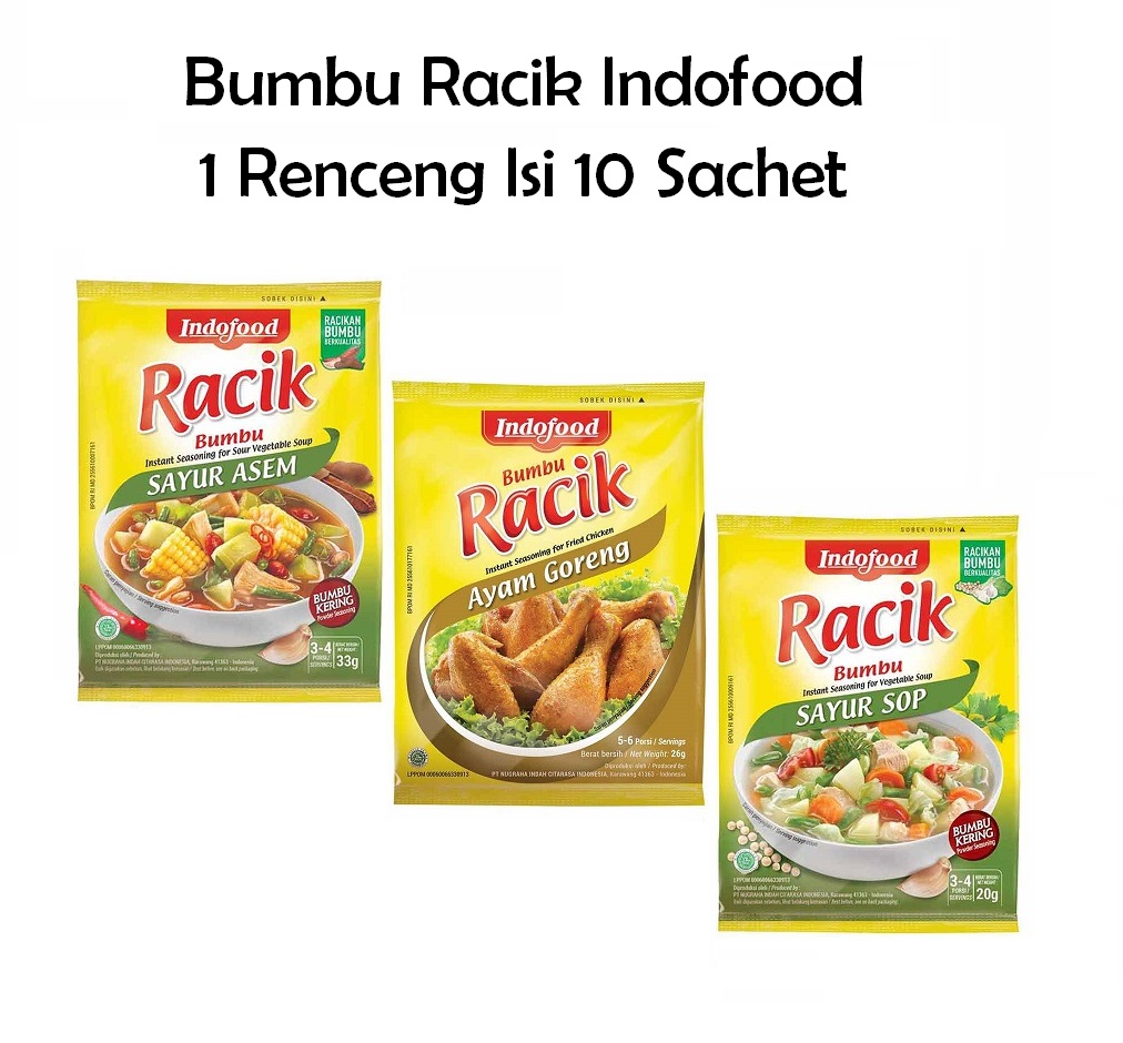 Indofood Bumbu Racik 1 Renceng isi 10 Sachet - Bumbu Racik Sayur Sop ...