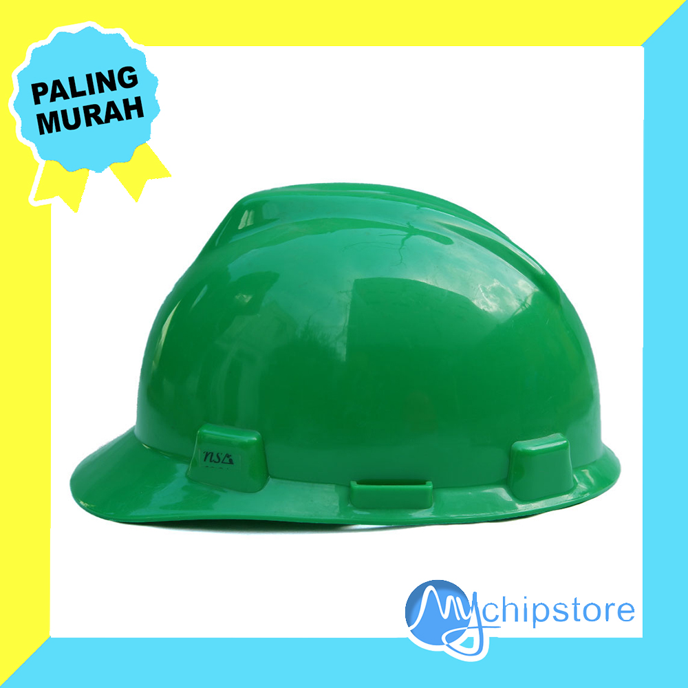 Helm Safety Proyek NSA Lokal + INNER BIASA Hijau | Lazada Indonesia