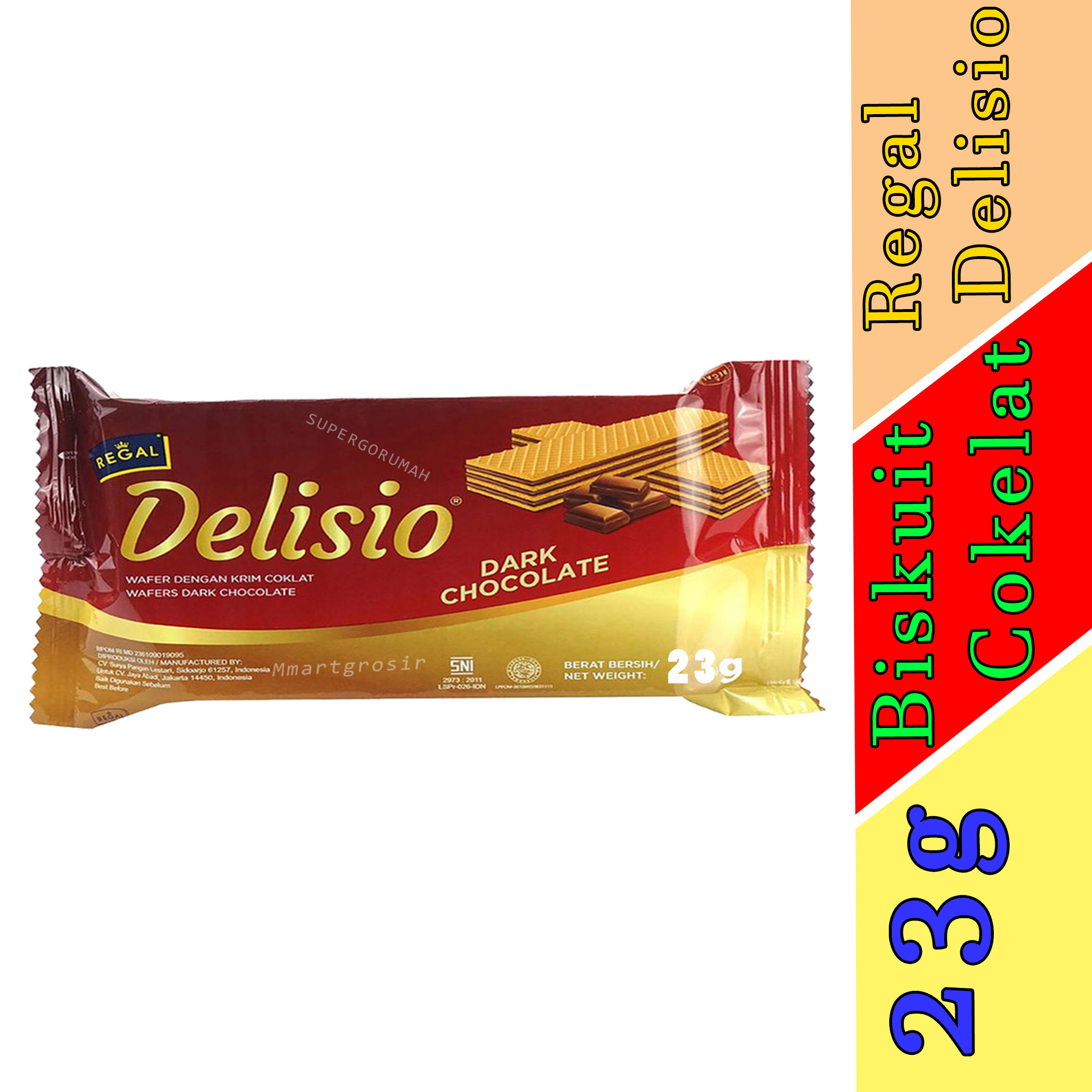 Wafer - Regal -Wafer Delisio - Wafer Krim Cokelat - 23 g | Lazada Indonesia