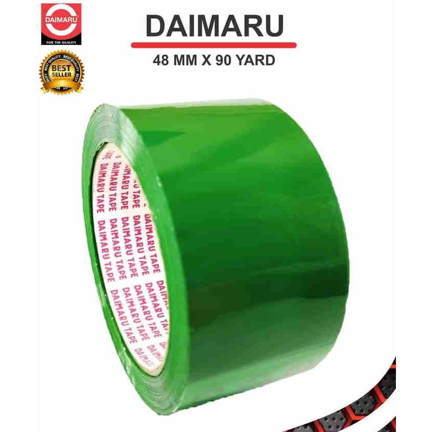 Daimaru Lakban Warna HIJAU OPP Plastik 48mm 90yard Isolasi Warna Hijau ...
