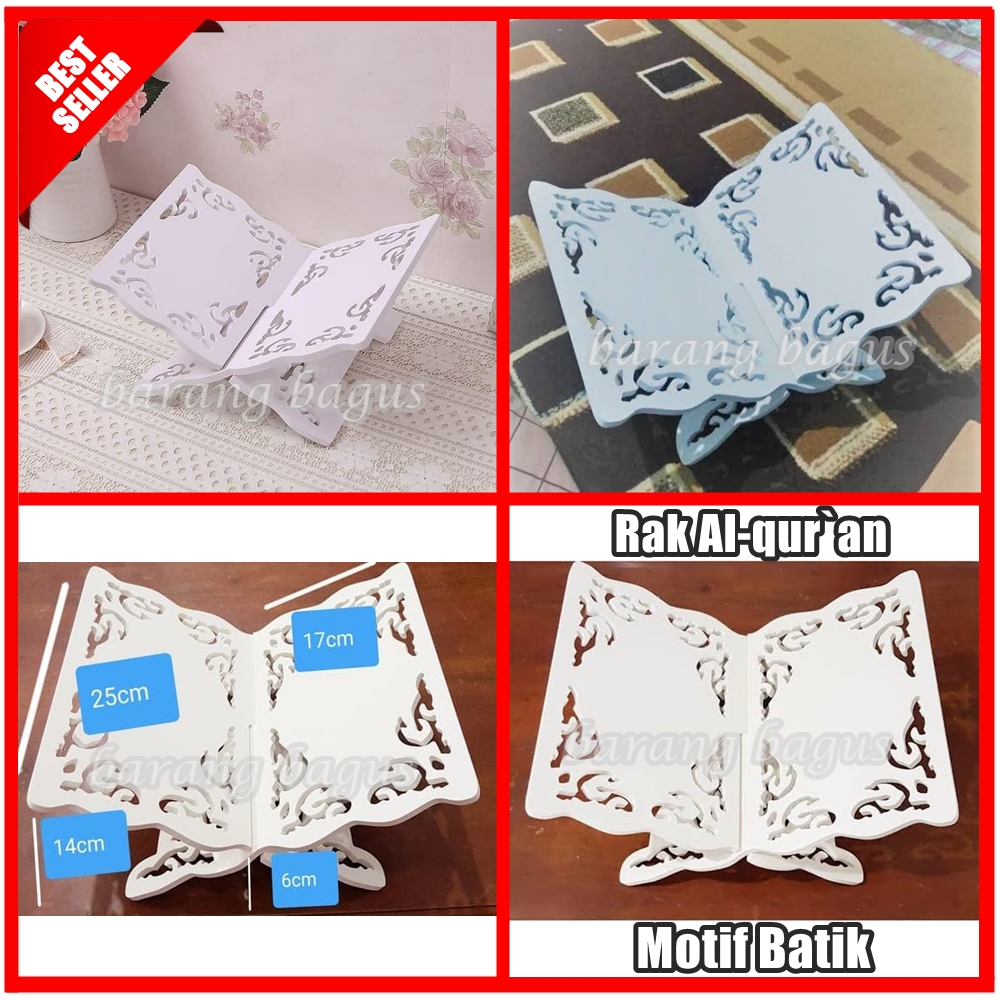 Rak AL QURAN Motif Batik A652 - Tempat Baca Al quran - Rekal Al quran ...