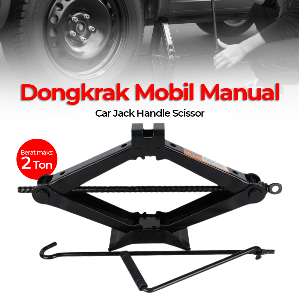 Dongkrak Mobil Manual Terbuat dari Material Plat Besi dapat Mengangkat ...