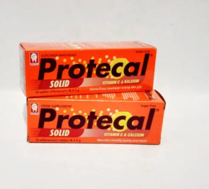 Protecal Solid Vitamin C dan Kalsium Tube Orange Isi 10 | Lazada Indonesia