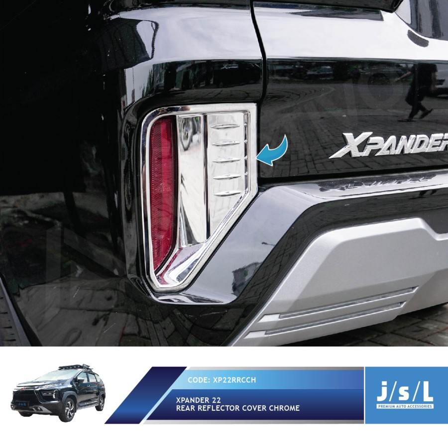 Cover Reflektor Mobil Mitsubishi Xpander 2022 Rear Reflector Cover Krom ...