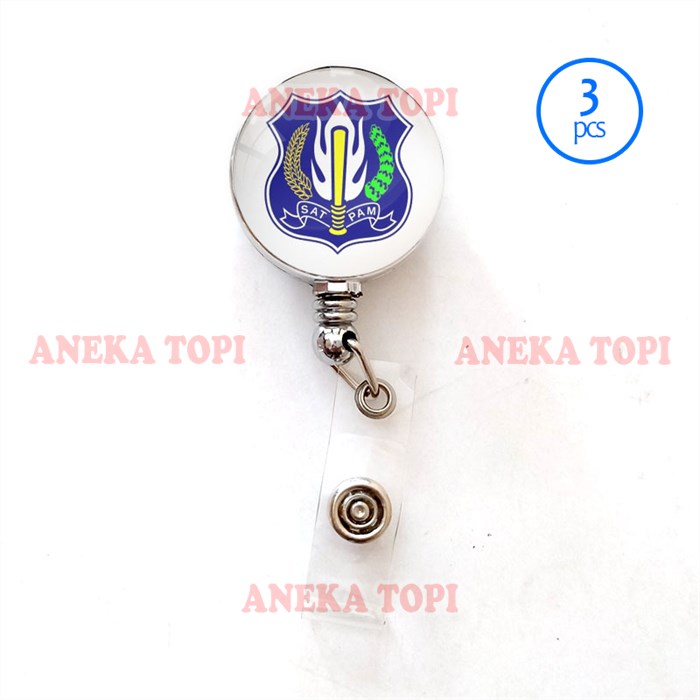 ID Card Yoyo Logo Satpam Gantungan ID Card Holder Satpam Security ...