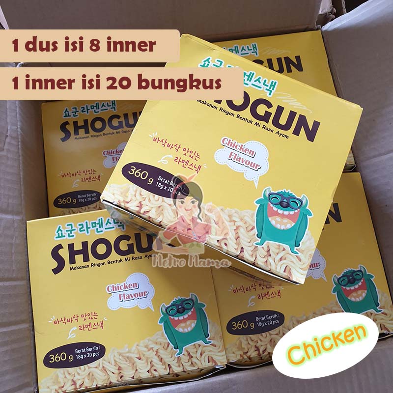 SNACK MIE KREMES SHOGUN KAARO KOREA 1 DUS BESAR ISI 8 BOX / 8 INNER ...