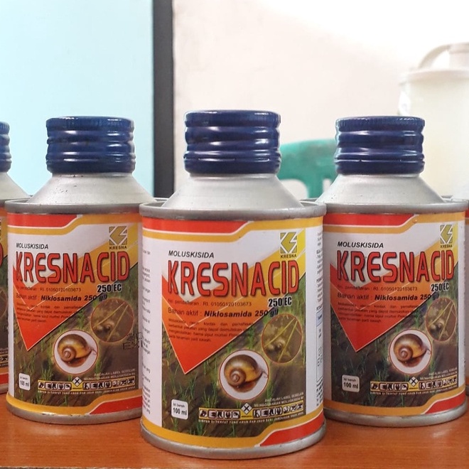 Kresnacid 250 EC - 100 ml ( Moluskisida ) Obat / Racun Keong & Siput ...