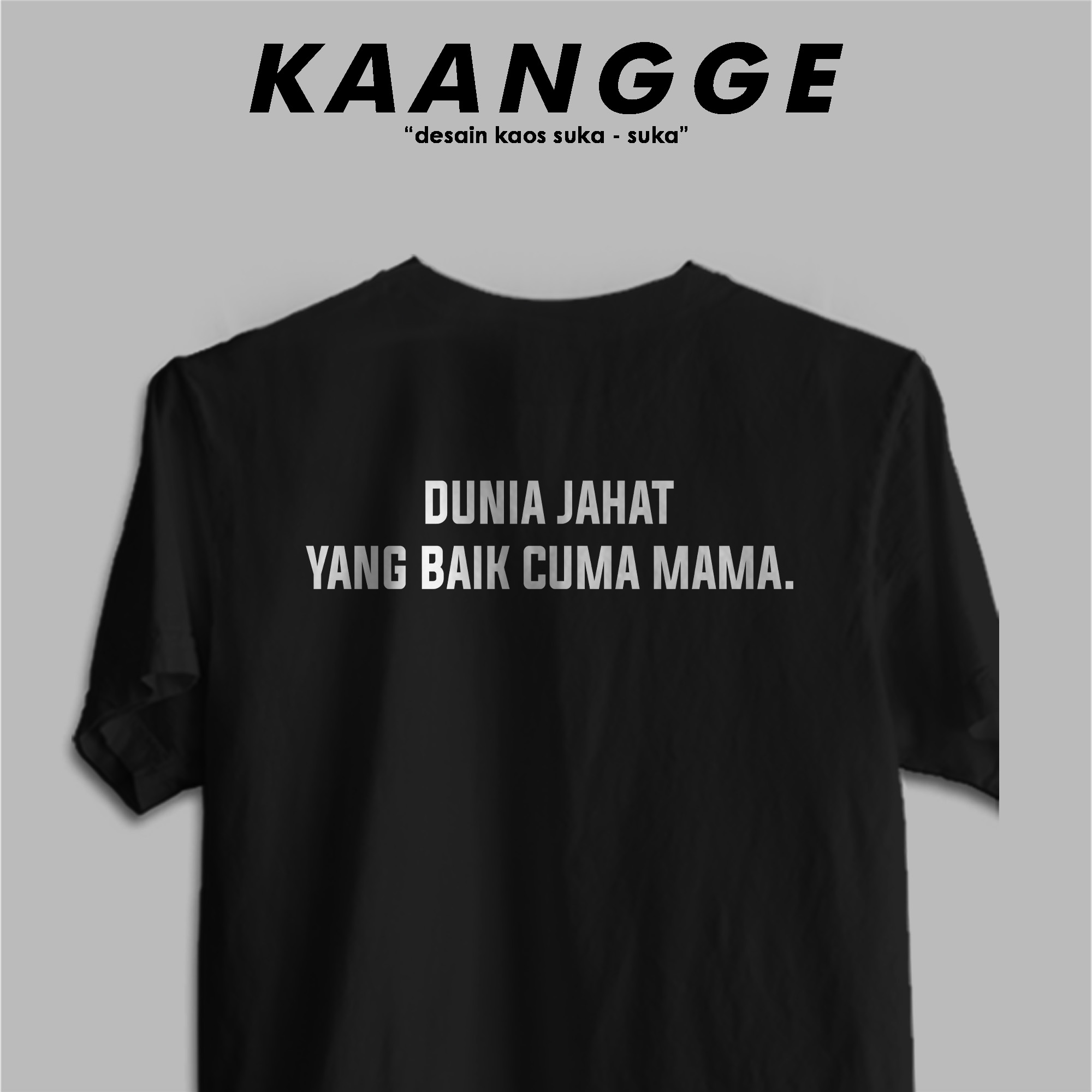 Kaos Dunia Jahat Yang Baik Cuma Mama Baju Distro | Lazada Indonesia
