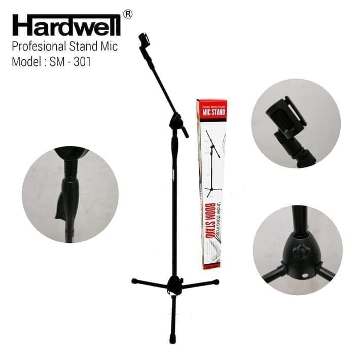 Stand Mic Lantai Hardwell Sm301 Original Standing Microphone Model Pencet Hydronic Sm 301 ...