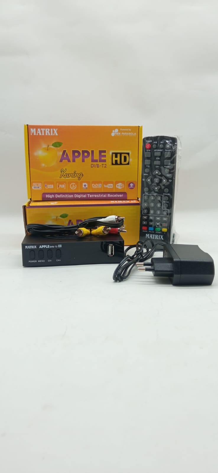 SET TOP BOX MATRIX APPLE DVB-T2 KUNING | Lazada Indonesia
