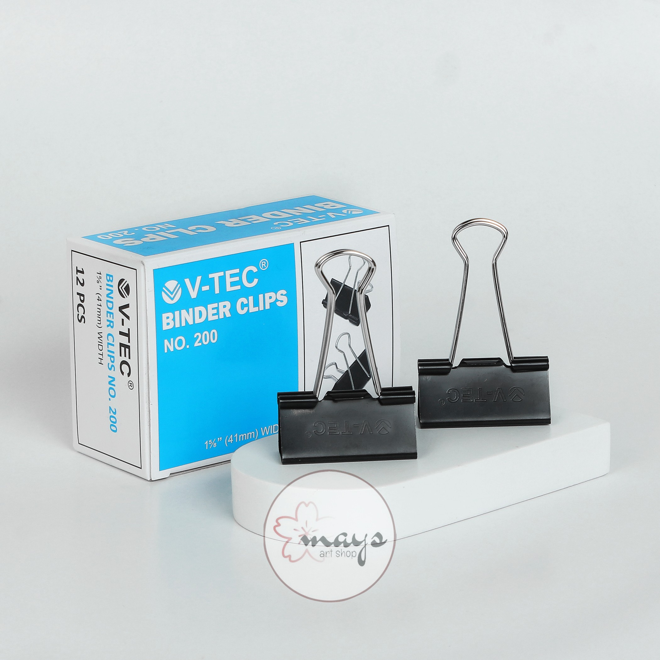 [12 Pcs] Binder Clip Klip Penjepit Kertas 200 V-Tec Sedang Besar ...