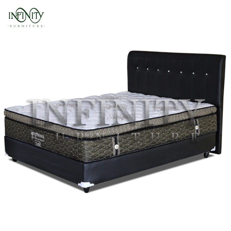 Elite Serenity Spring Bed Impressa Pocket Latex Full Set | Lazada Indonesia