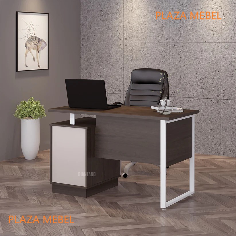 Meja Tulis Kantor OT 156 Minimalis Modern 1/2 Biro Office Table (KHUSUS ...