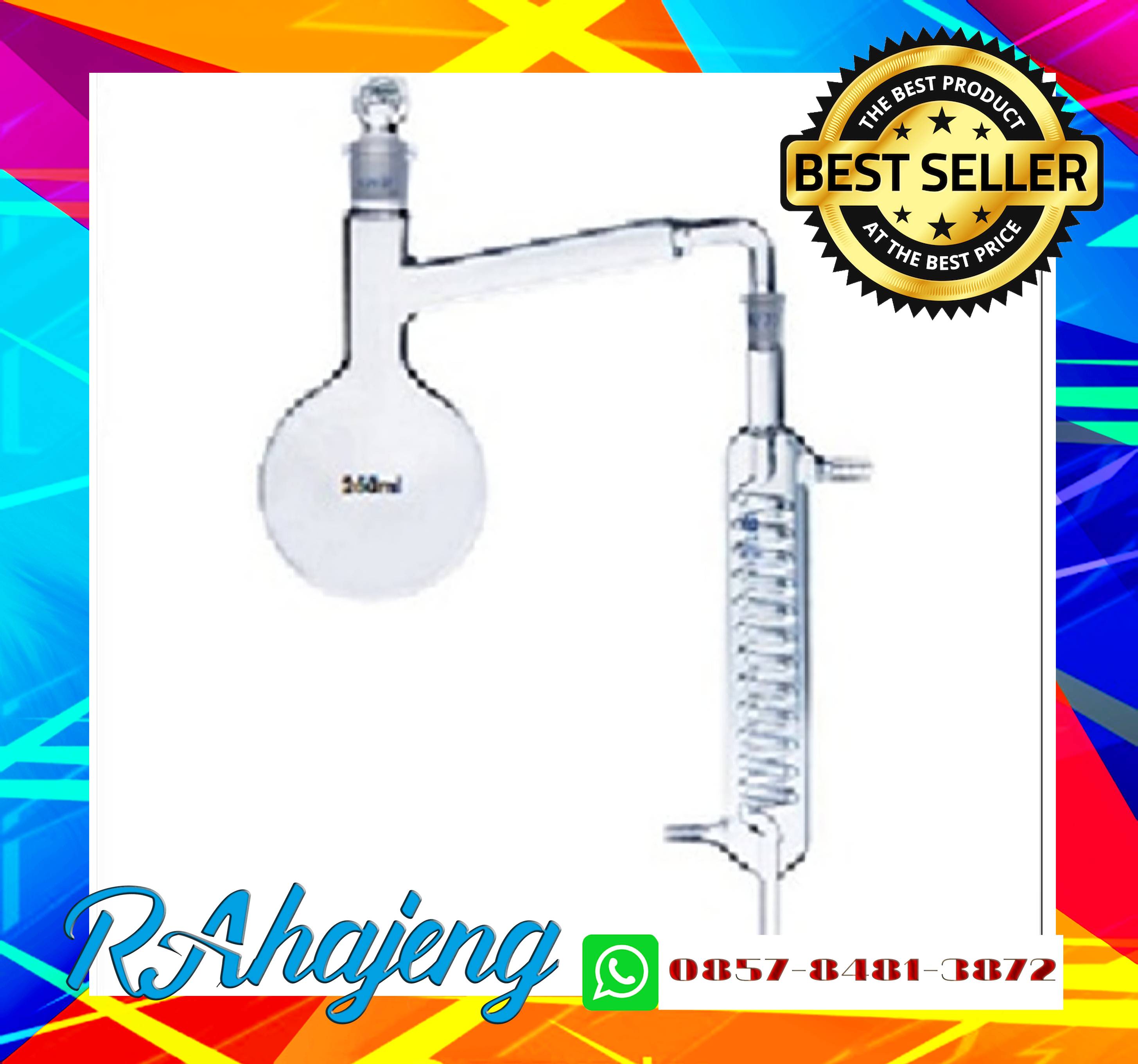 BEST SELLER ALAT DESTILASI 500 ML LENGKAP DENGAN KONDENSOR SPIRAL ...