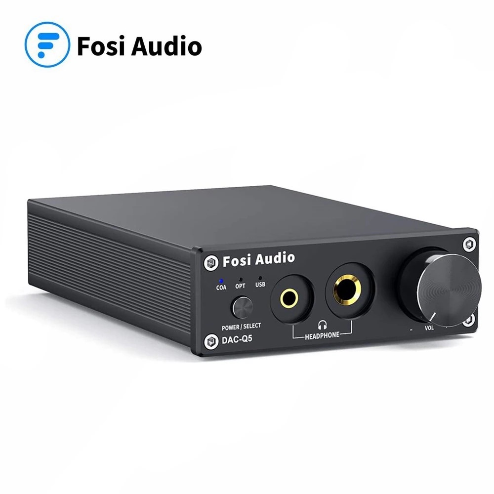 Fosi Audio DAC Converter Headphone Amplifier 24Bit/192kHz - DAC-Q5 ...