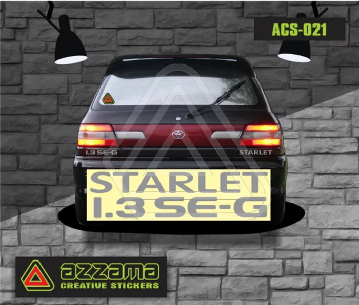 STIKER STARLET KAPSUL 1.3 SE - G | Lazada Indonesia