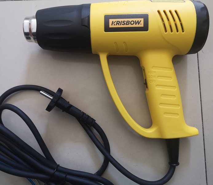 Krisbow Heat Gun / Hot Air Gun Pistol Pemanas - untuk Plastic Packing ...
