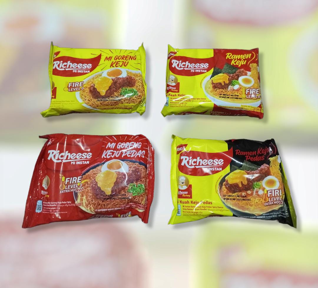 Mie richeese mie goreng dan kuah ramen keju viral (8pcs) / richeese ...