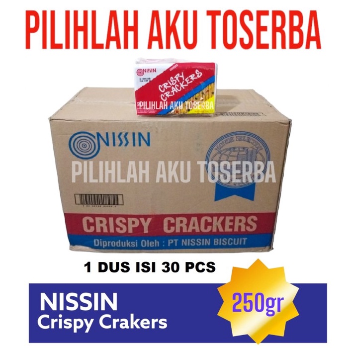 Biskuit Nissin CRISPY CRACKERS 250 gr - ( HARGA 1 DUS isi 30 pcs ...