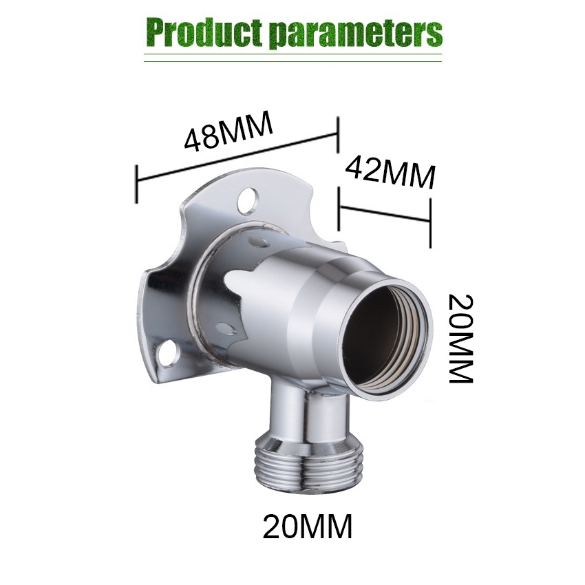 Shower Arm Tee Wall Stainless 304 1/2inci Tembok Tahan Karat Dipasang ...