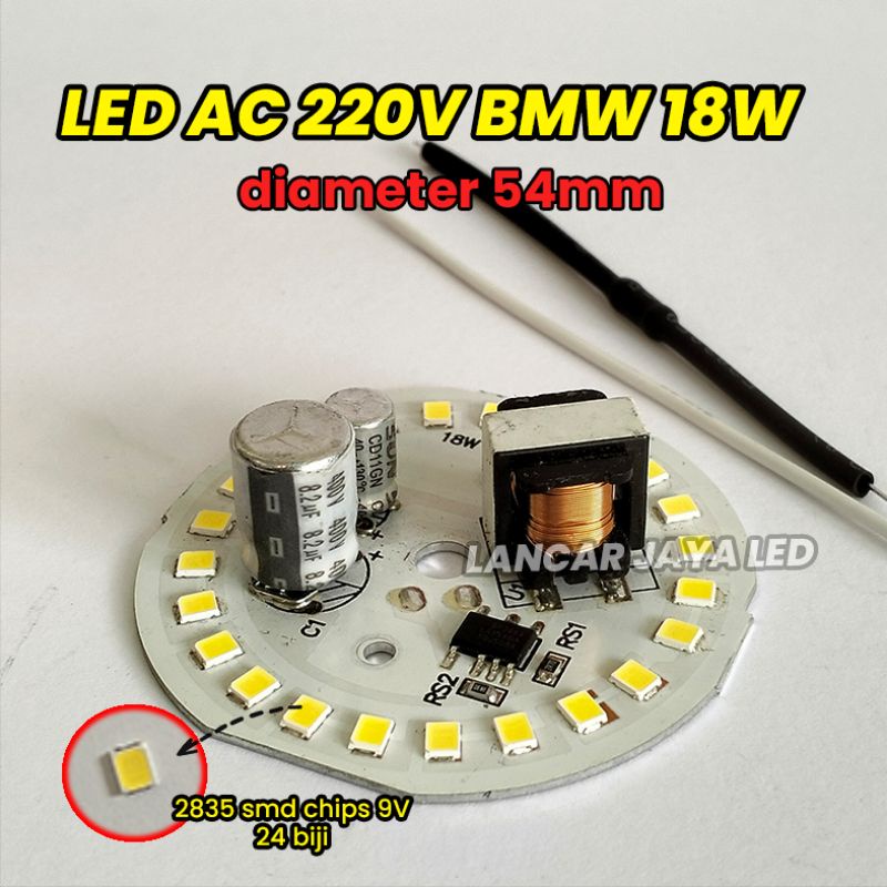 PCB LED AC BMW 18 Watt Diameter 54mm | Lazada Indonesia