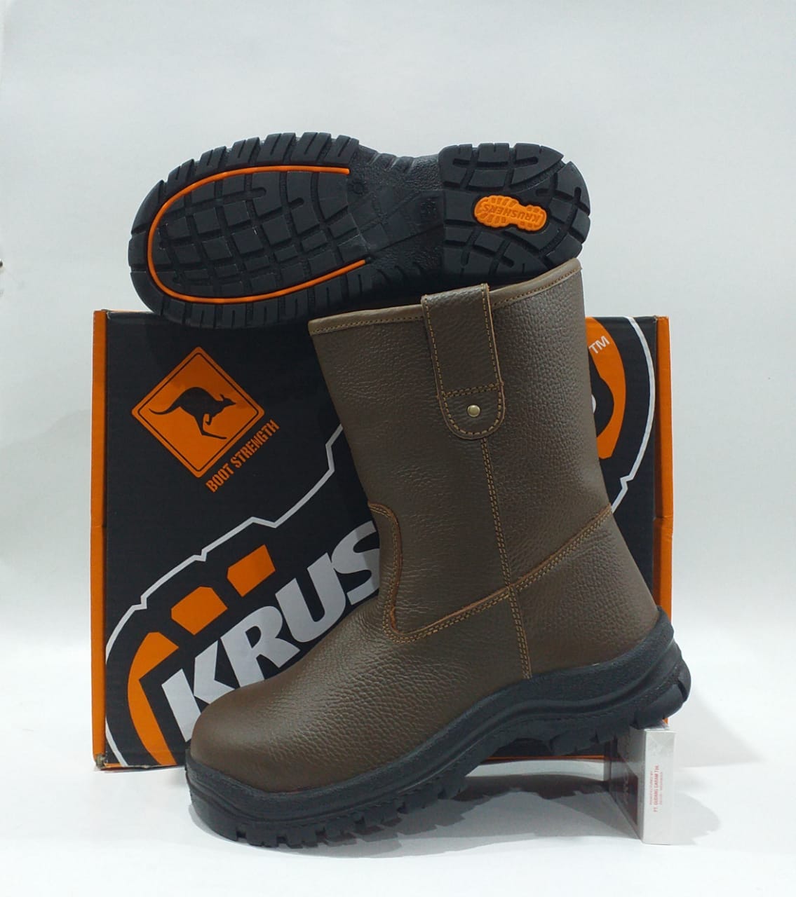 Sepatu Safety Krushers / Texas Brown,Sepatu pelindung kerja ( Steel ...