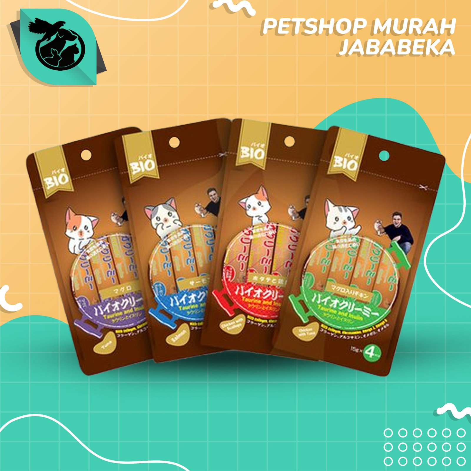 BIO CREAMY CAT TREAT SNACK KUCING BASAH SETARA meo creamy ciao | Lazada ...