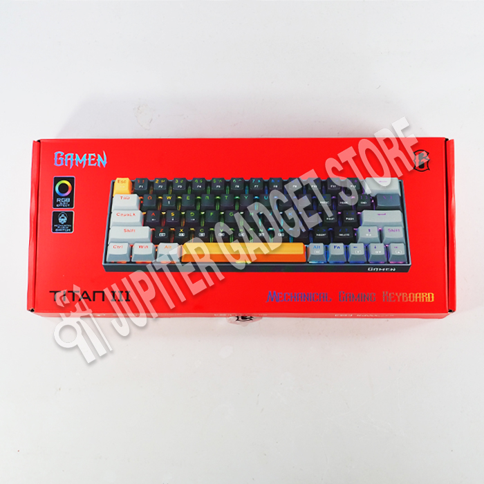 Gamen Titan III Mechanical Switch Blue Gaming Keyboard Wired RGB ...