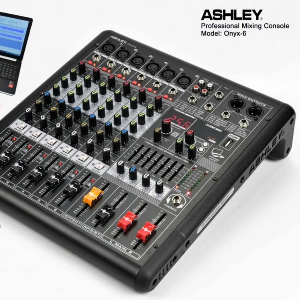 mixer Ashley 6 channel onyx 6 original | Lazada Indonesia