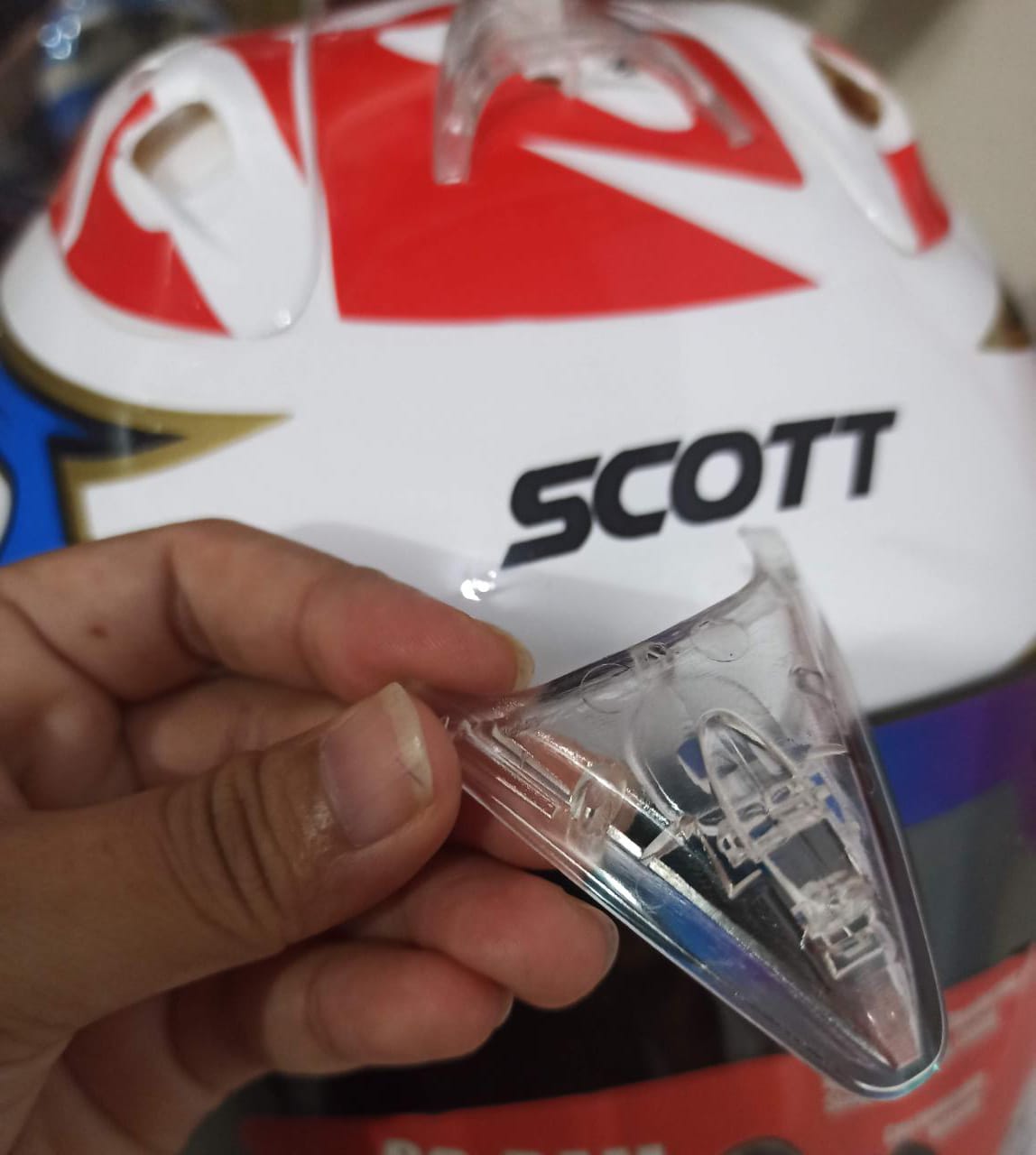 Delta Duct transparan HELM scott Ram 4 | Lazada Indonesia