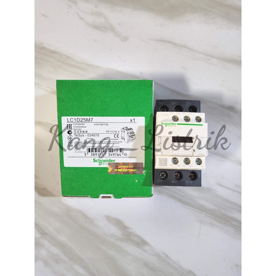 Kontaktor Schneider LC1D25 / Magnetic Contactor Schneider LC1D25M7 | Lazada Indonesia