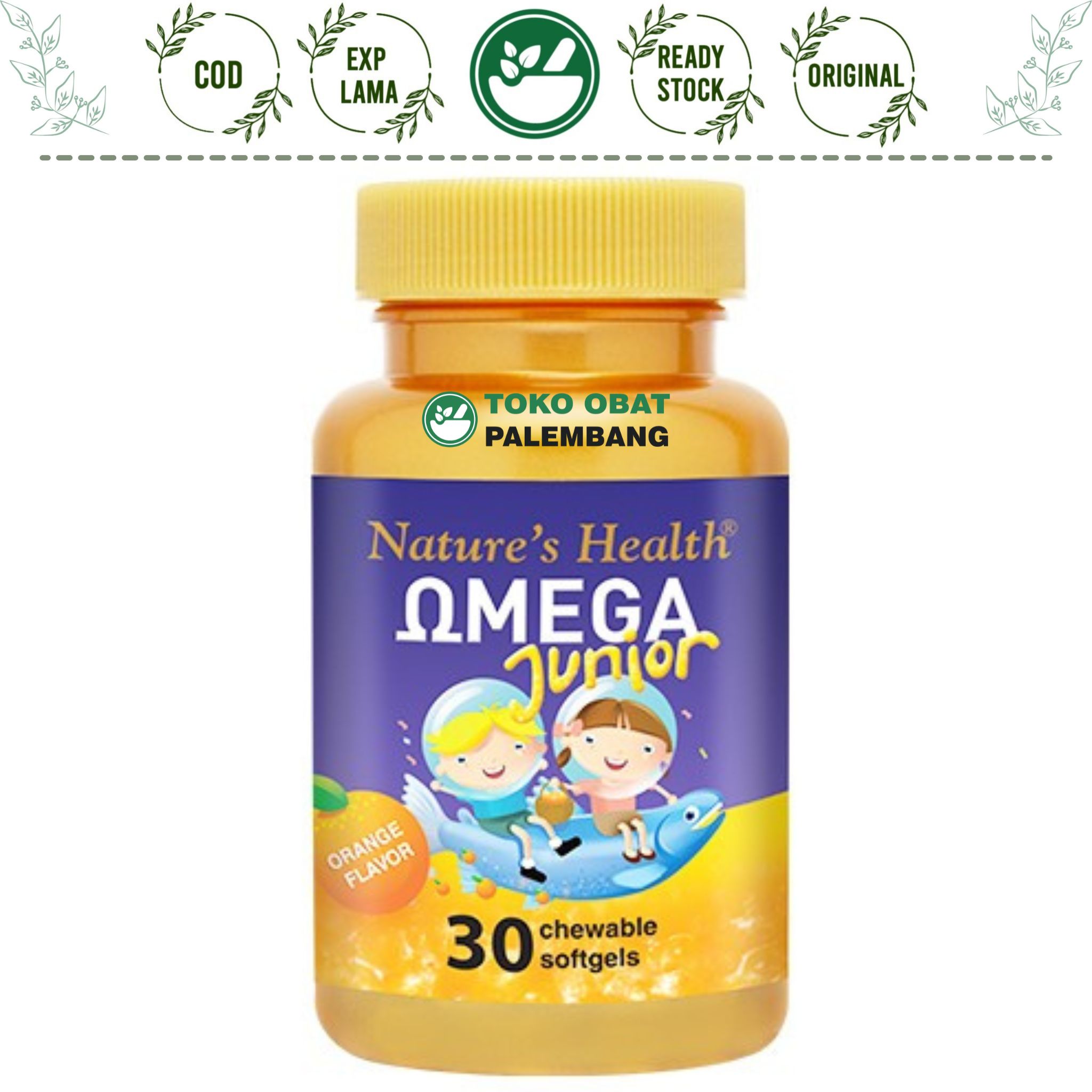NATURE HEALTH OMEGA JUNIOR 30 SOFTGEL NATURE'S HEALTH OMEGA ANAK ...