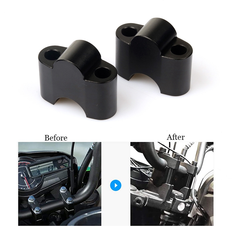 Motorcycle Handlebar Riser Bar Mount Handle Clamp Universal 28mm 1 1 ...