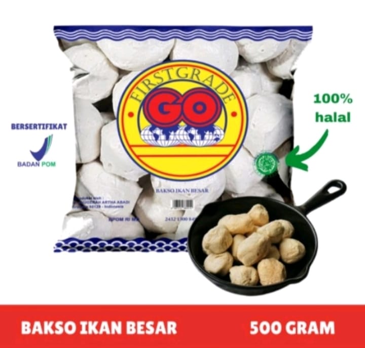 baso ikan GO 500gr baso ikan frozen baso ikan tuna | Lazada Indonesia