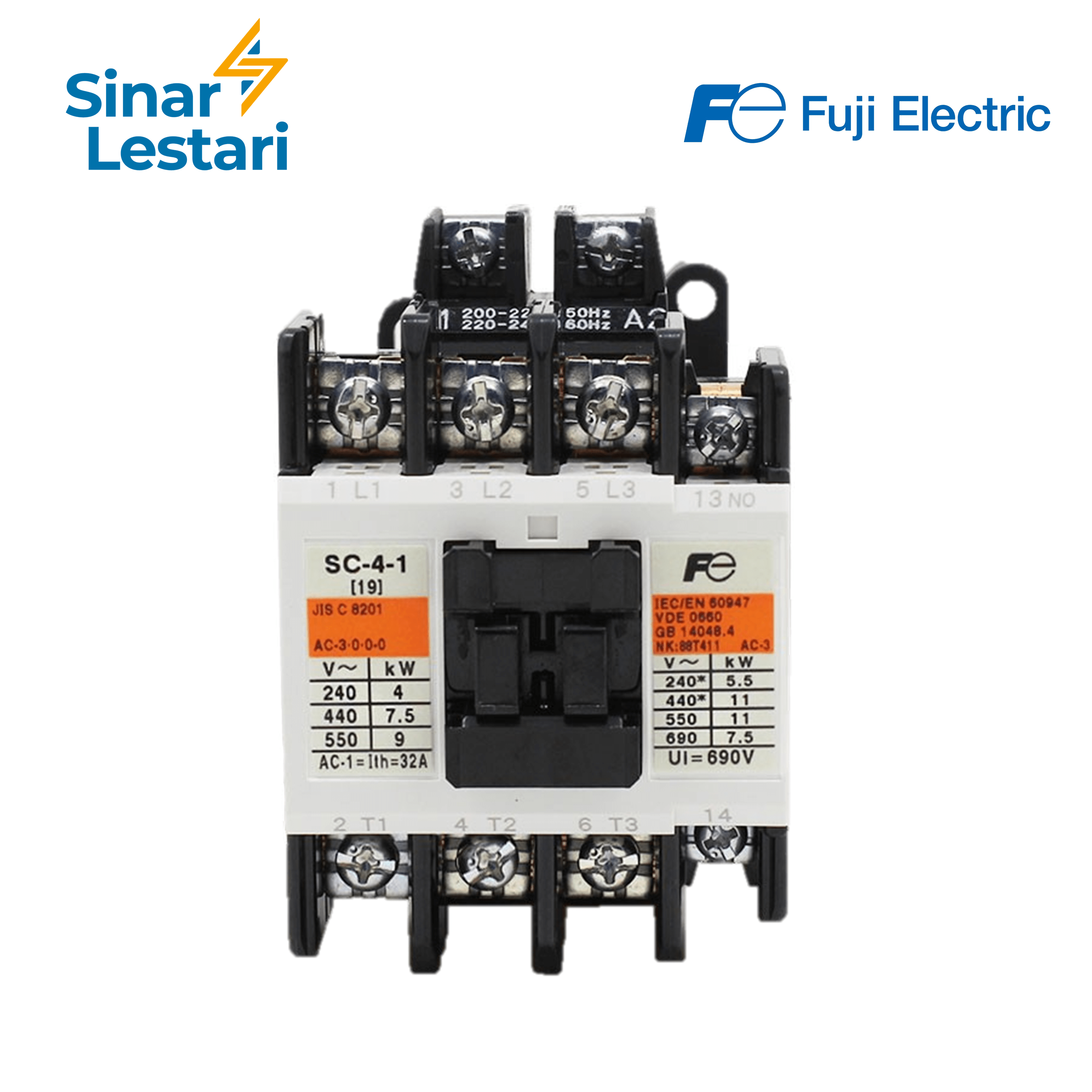 Fuji Electric Kontaktor SC-4-1 220VAC | Lazada Indonesia