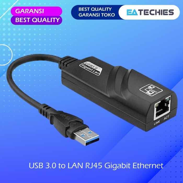 USB to LAN RJ45 USB3 USB3.0 3.0 ETHERNET NETWORK ADAPTER CONVERTER | Lazada Indonesia