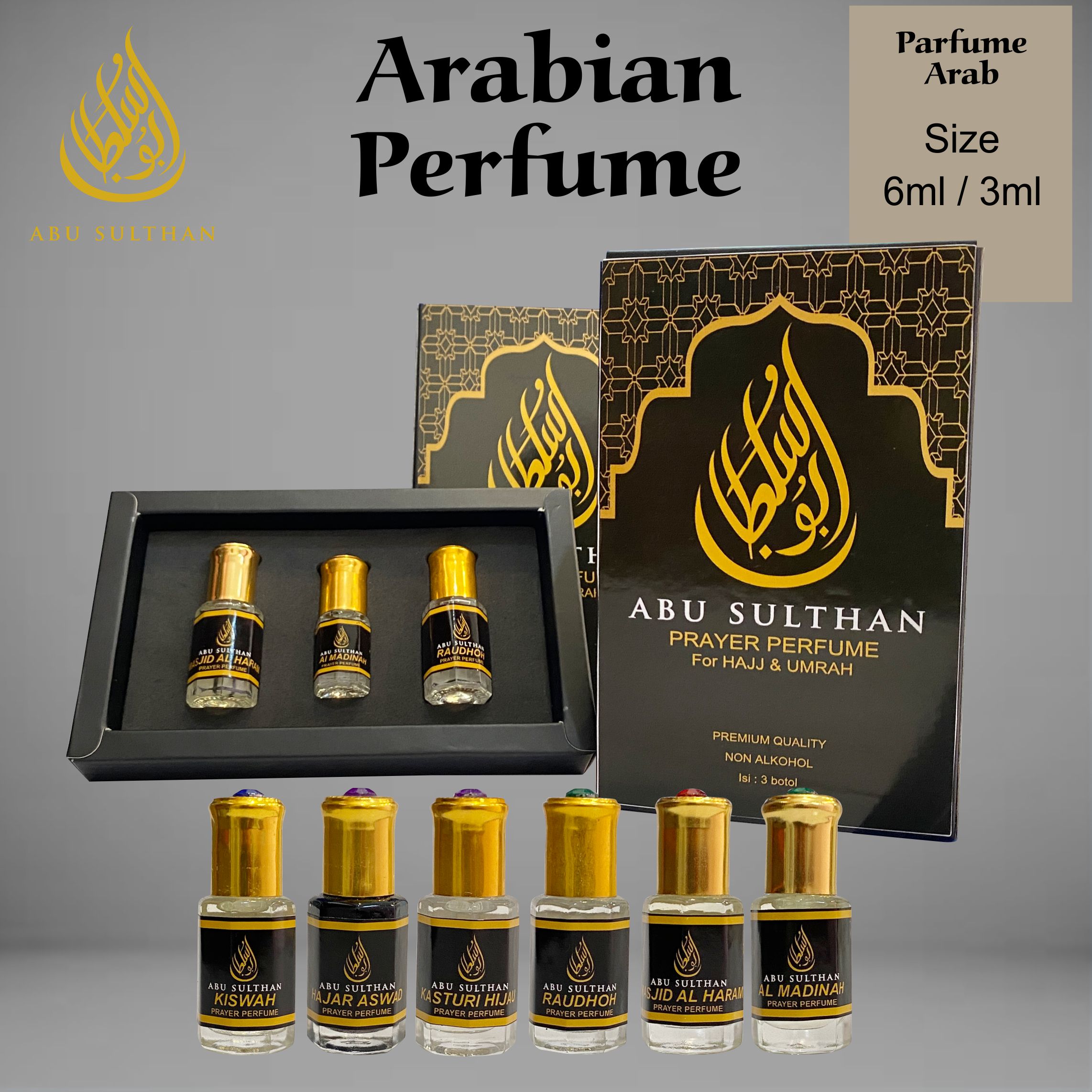 ABU SULTHAN Paket Parfum Haji Umroh Arab An Nabawi Kiswah Madinah ...