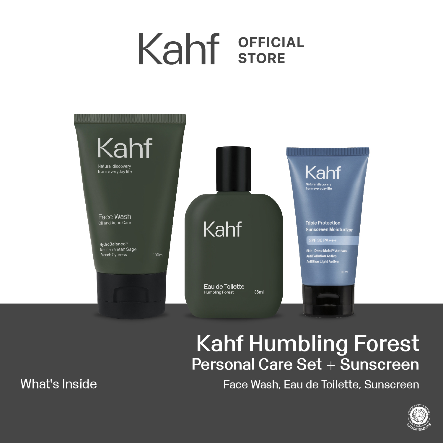 Kahf Humbling Forest Personal Care Set + Sunscreen | Lazada Indonesia