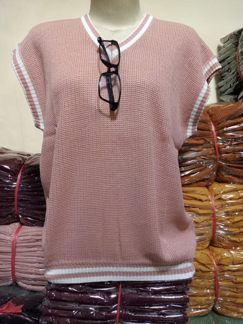 Vest rompi list putih /rompiwanitadanpria/rajutwanita ...
