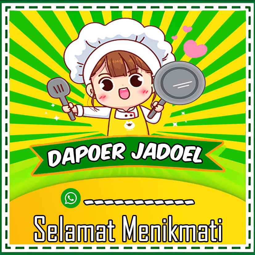 Cetak Sticker Glossy Cromo Desain Dapoer Jadul - Cetak Label Kemasan ...