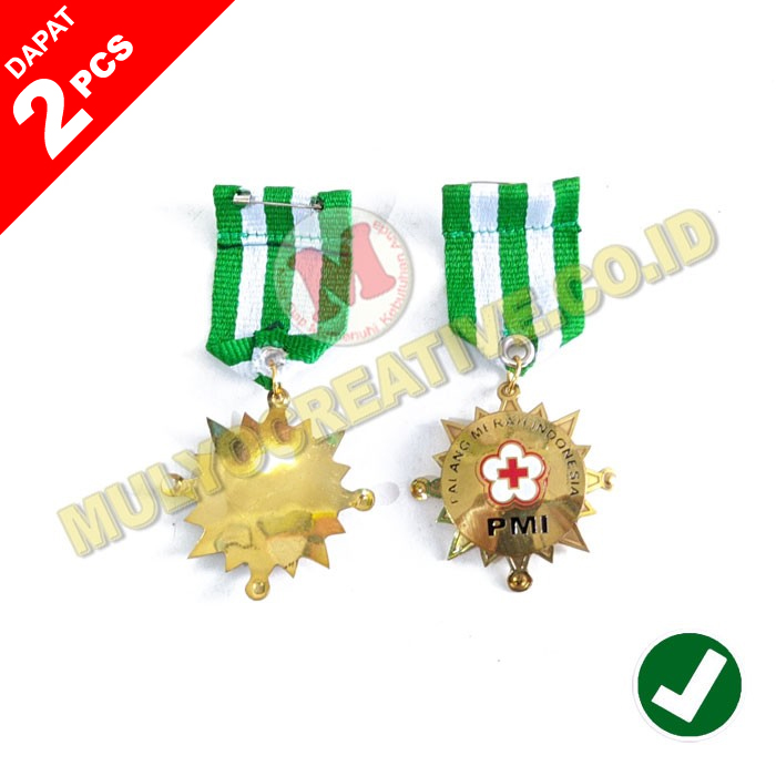 Lencana Tanda Jasa Kehormatan PMI Pin Tanda Jasa PMI/2pcs | Lazada ...