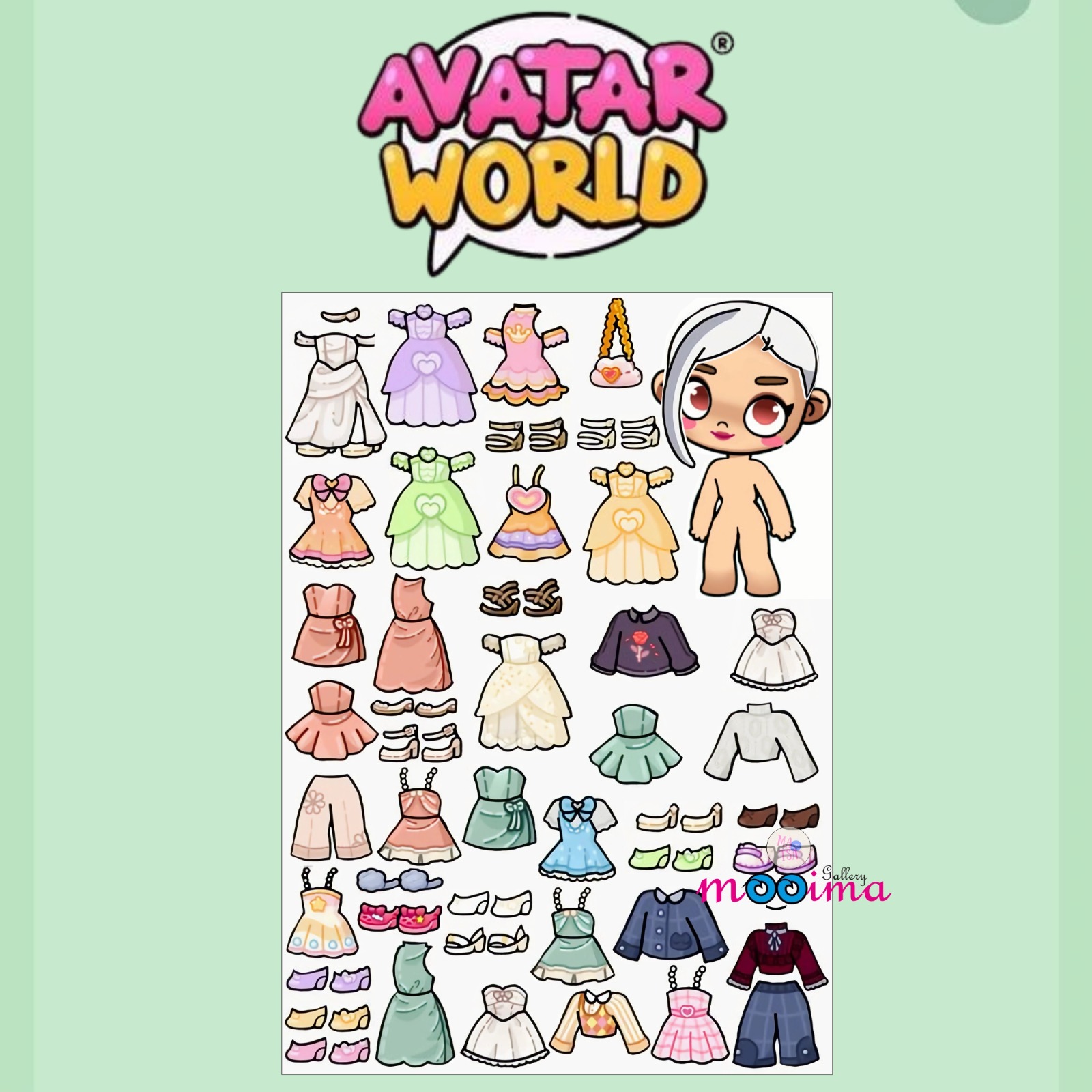 Busy page Bepe bp an Avatar World / paper doll Avatar World | Lazada ...