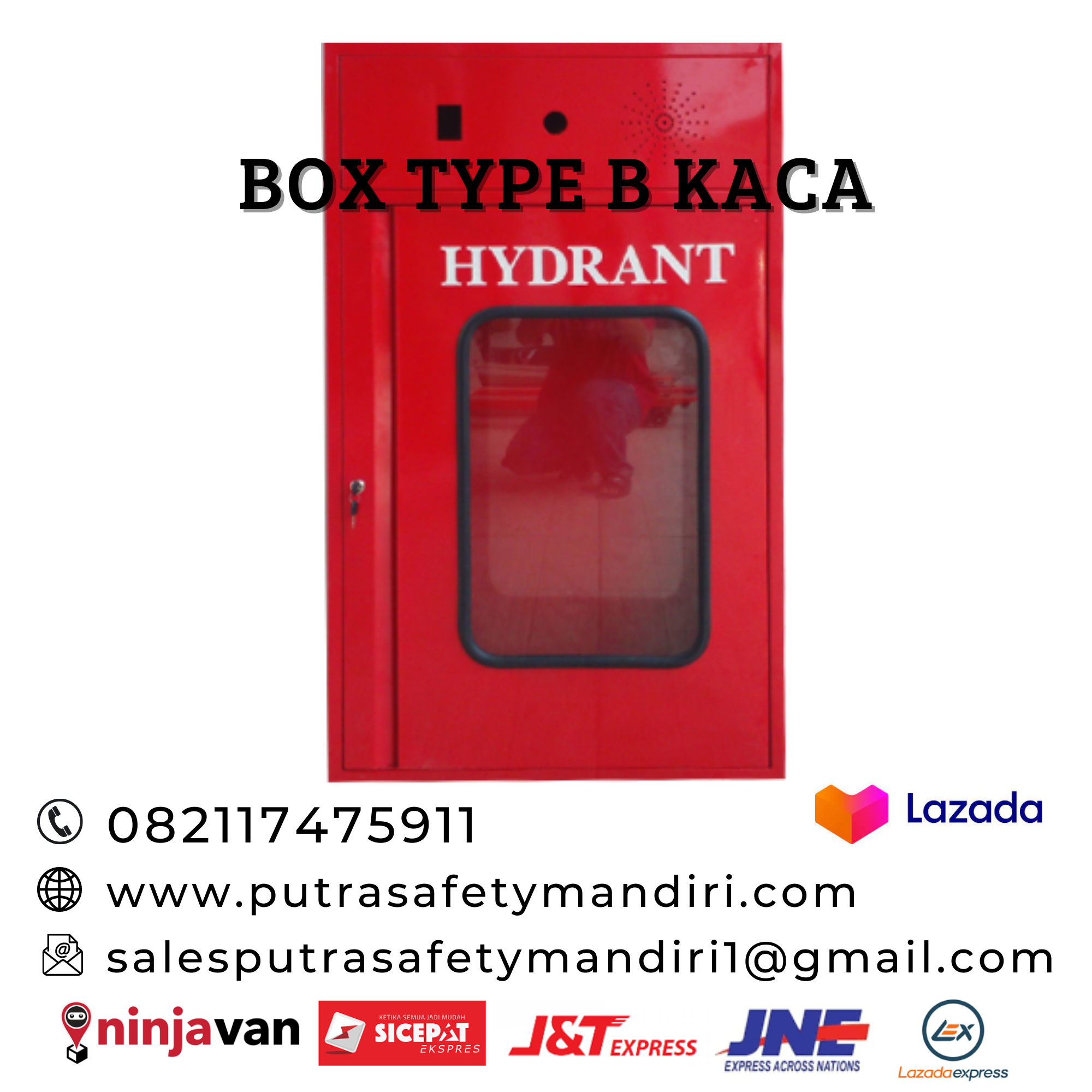 HYDRANT BOX TYPE B PINTU KACA KUNCI FIRE ALARM KOTAK PERLENGKAPAN ALAT ...