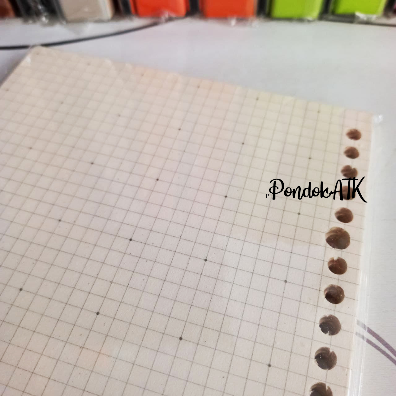 Isi Binder A5 70 lembar Dots Grid Kertas Binder Titik Kotak Loose Leaf ...