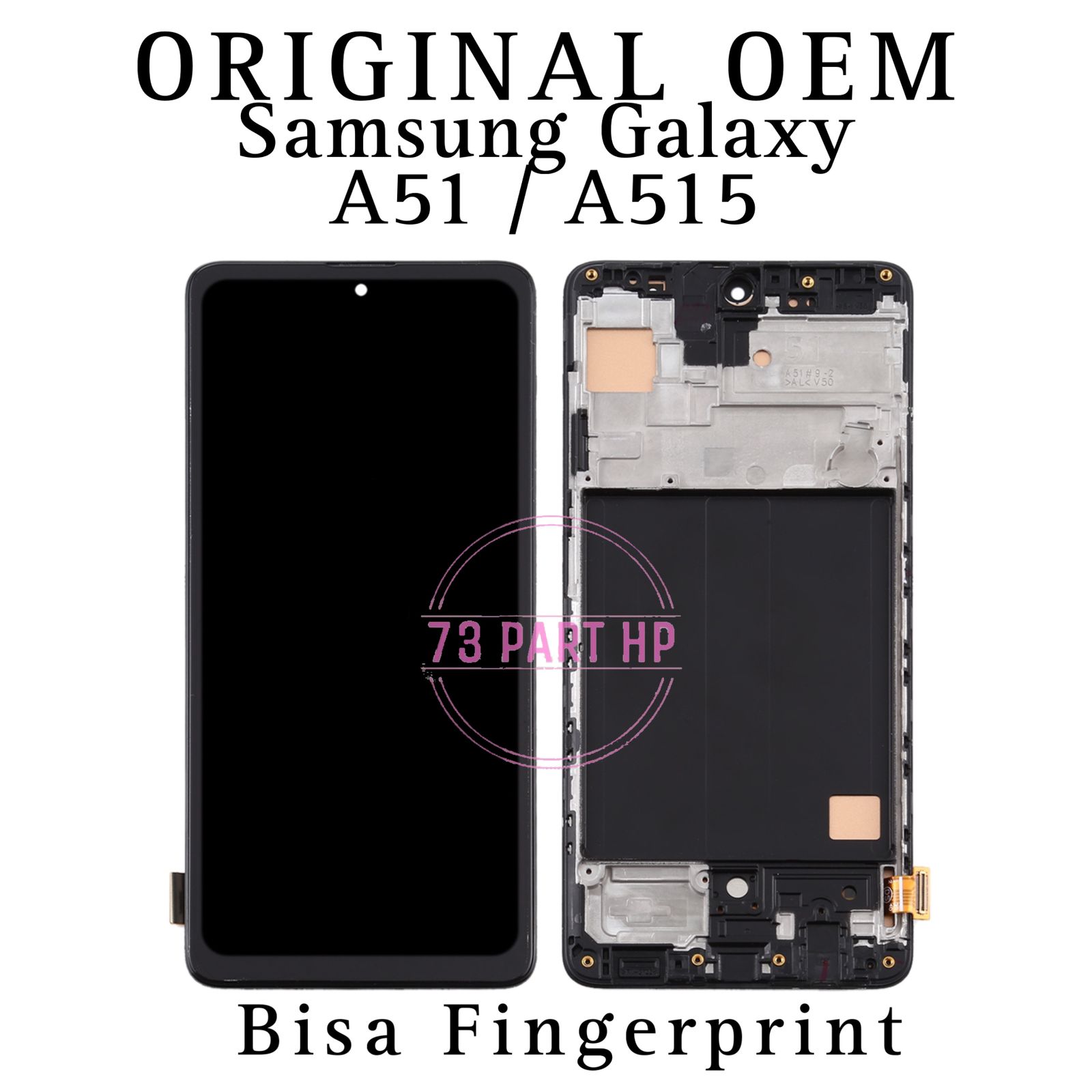 Original Oem LCD Touchscreen Fullset + Frame Samsung Galaxy A51 4G ...