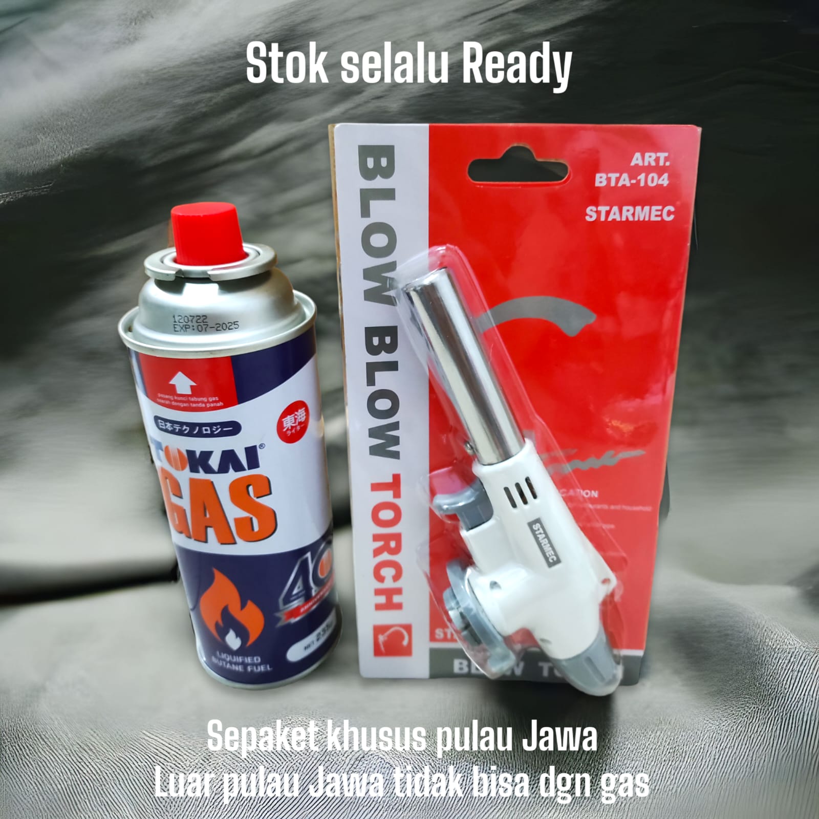 Paket Gas Torch Multi Purpose dengan Gas Hi cook Portable Siap Pakai ...